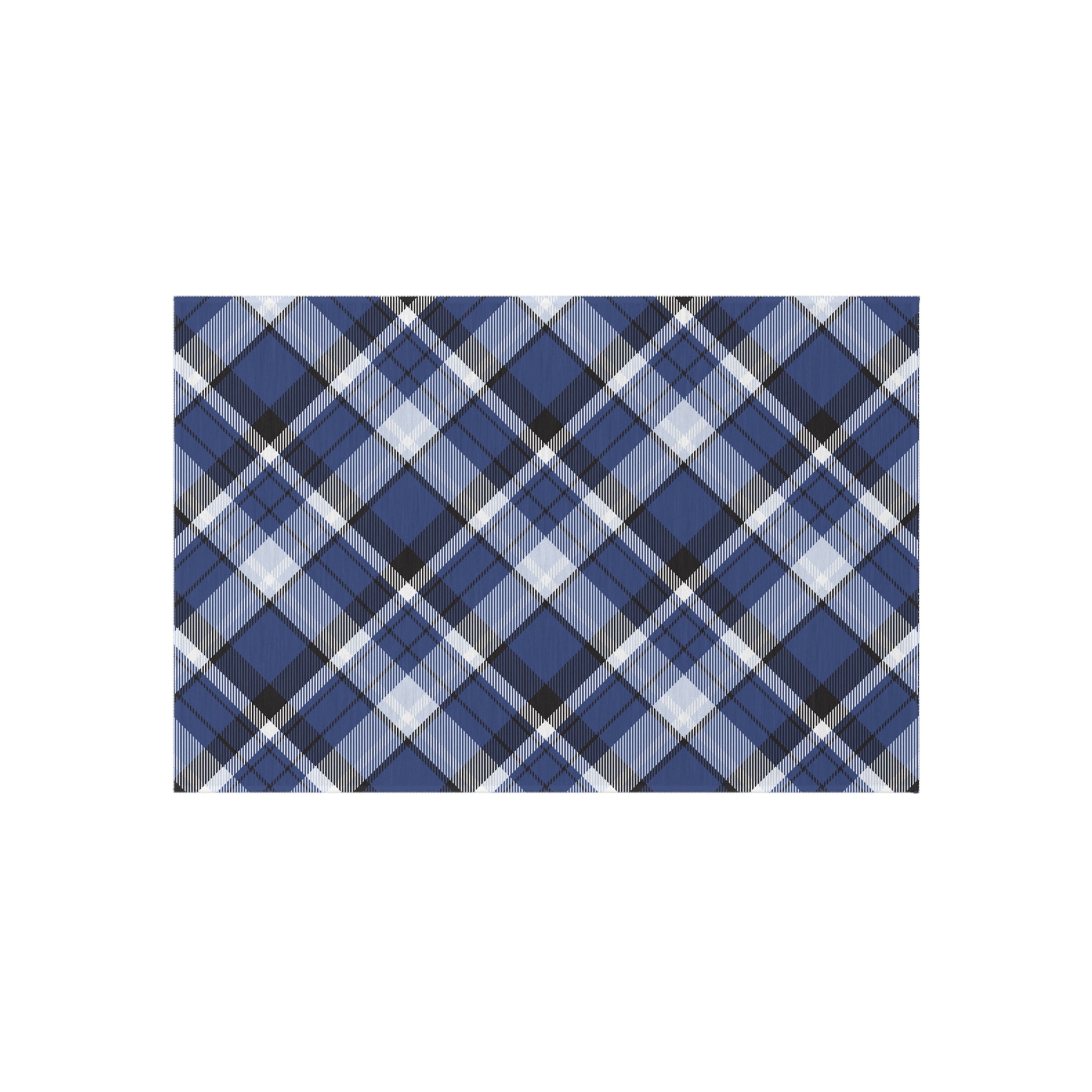 Checker Pattern Chenille Outdoor Rug with No-Skid Backing Cozy Outdoor ...