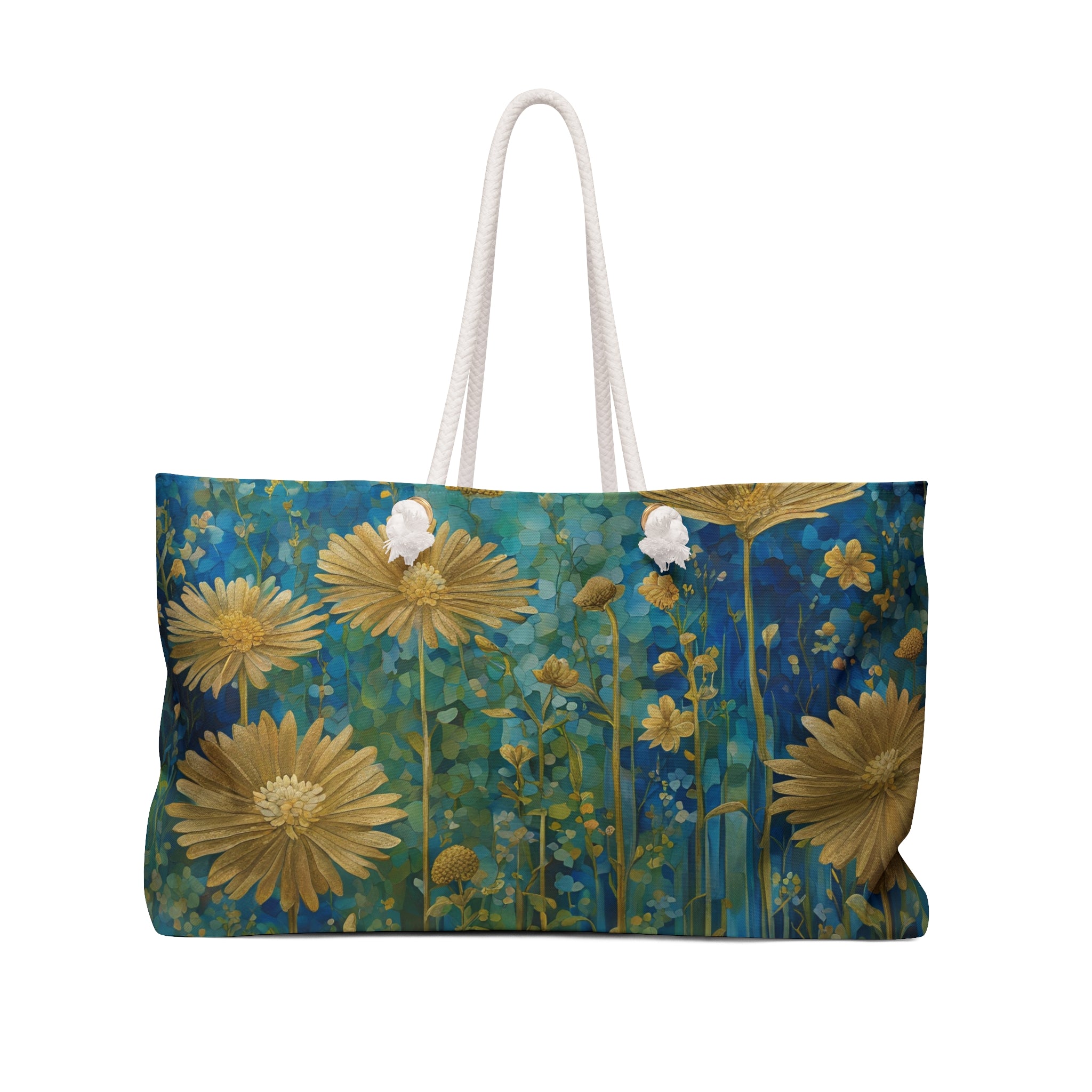 Floral Design Field of Flowers Weekender Tote Floral Grocery Wildflowe ...